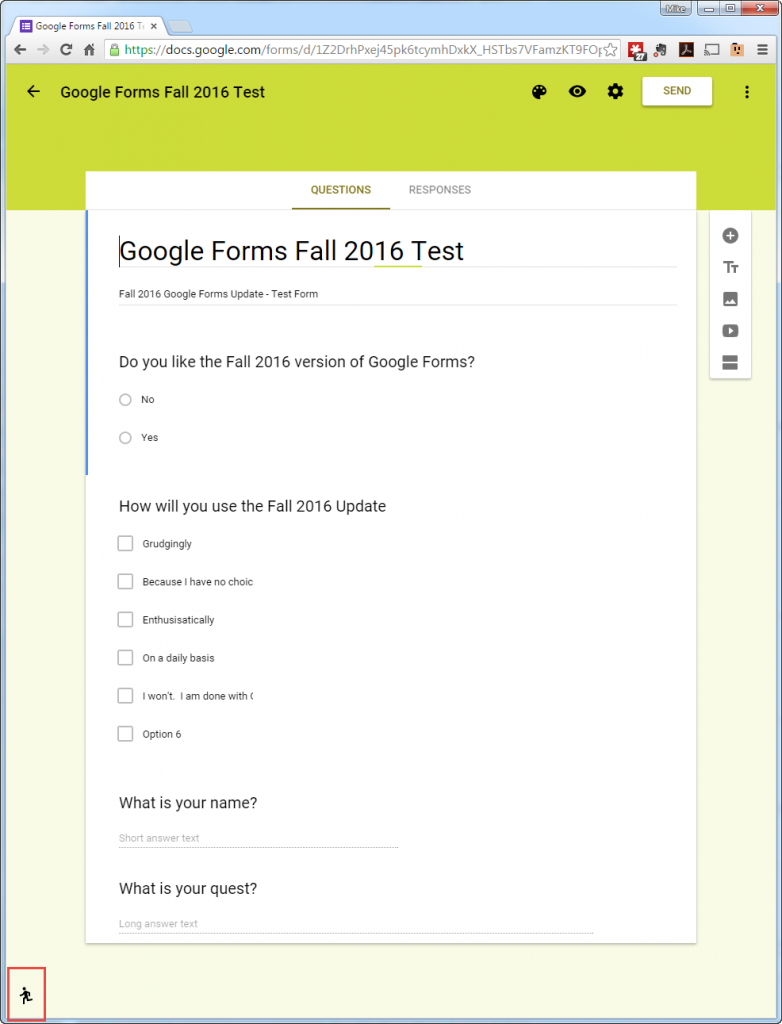 www.MichaelWalsh.org | Opting out of new Google Forms